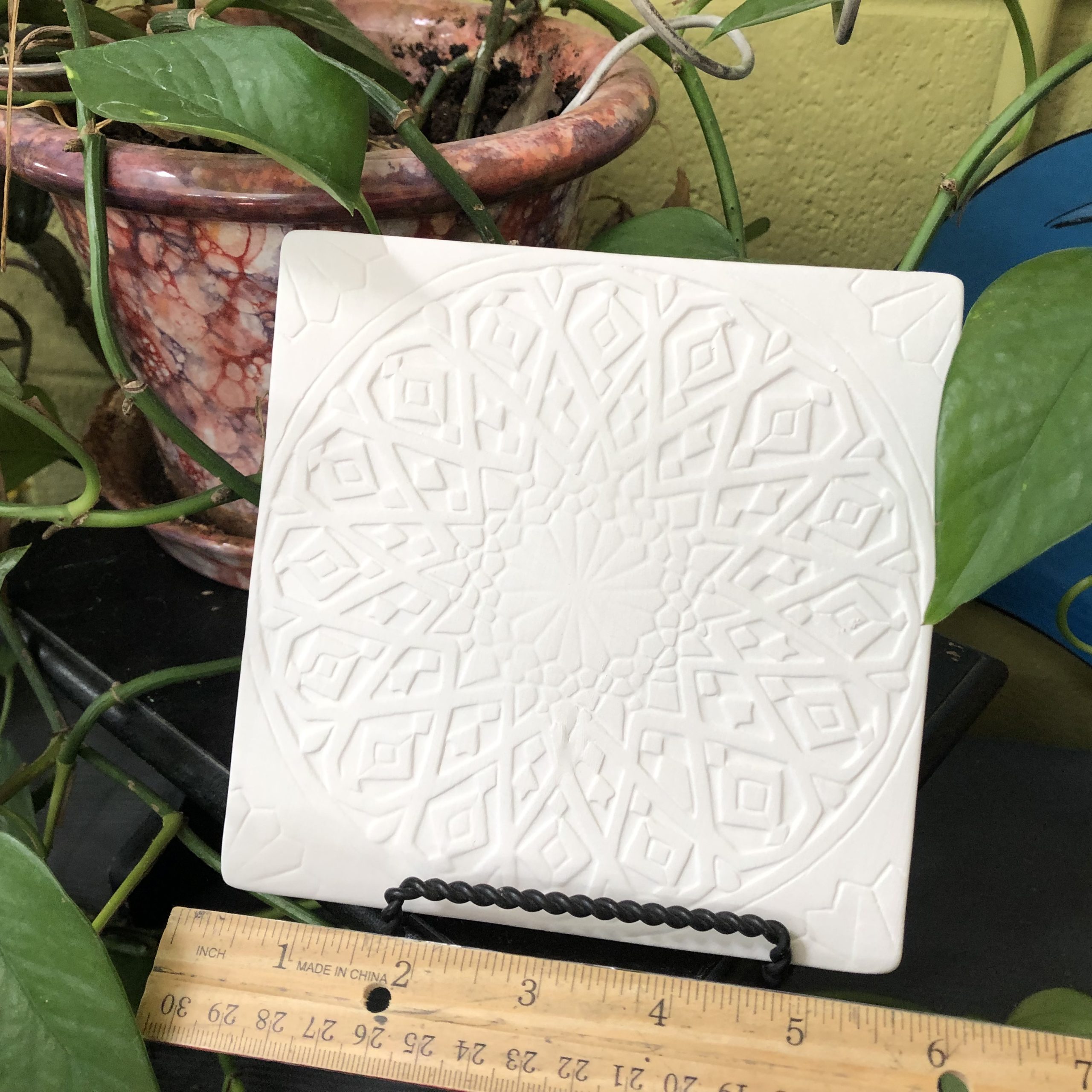 Woven Mandala Tile - Alpaca Art